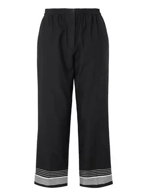 JOSEPH Tottenham Cropped Straight-leg Pants - Black
