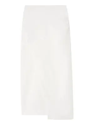 Faithfull The Brand Suis Wrap-effect Linen Midi Skirt - White