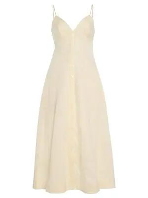 SIMKHAI Honor D Cotton Midi Dress