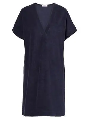 ERES Balneaire Cotton Terry Beach Dress - Blue