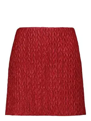 Miu Miu Quilted High-rise Miniskirt - Red