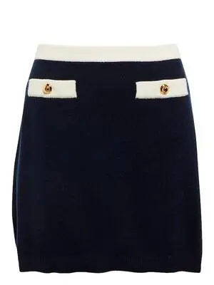 Miu Miu Cashmere Mini Skirt - Blue
