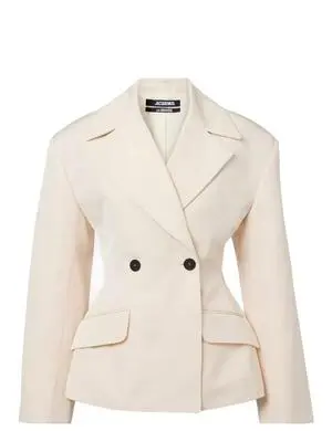 Jacquemus Norma Double-breasted Blazer - Beige
