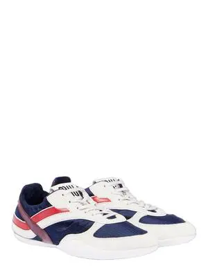 Miu Miu Gymnasium Leather-trimmed Sneakers - White