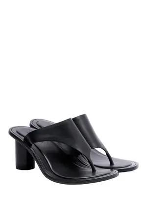 A.emery Hardie Leather Thong Sandals - Black