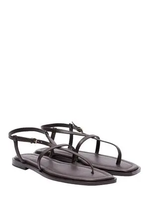 A.emery Heidi Leather Sandals - Brown