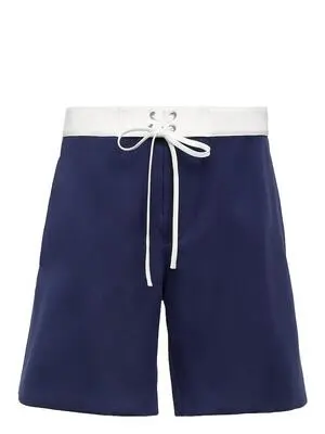 Miu Miu Satin Bermuda Shorts - Blue