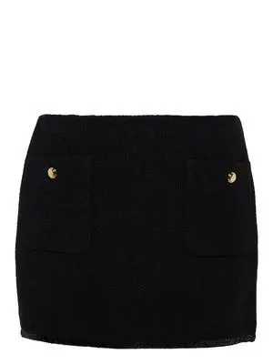 MIU MIU Wool-Blend Miniskirt