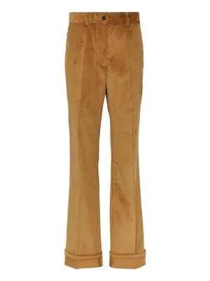 Miu Miu Low-rise Corduroy Pants - Brown