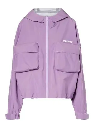Miu Miu Technical Canvas Jacket - Purple