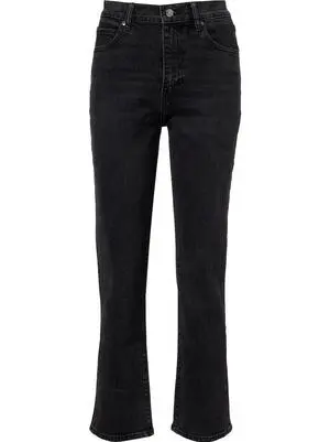 FRAME Frame Ruler Cropped Straight Jeans