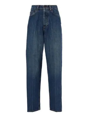 Miu Miu High-rise Boyfriend Jeans - Blue