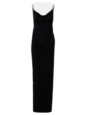 Coperni Embellished Gown - Black