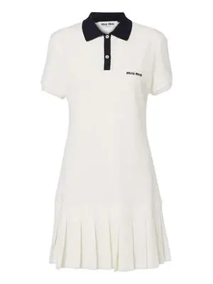 Miu Miu Cotton Minidress - White