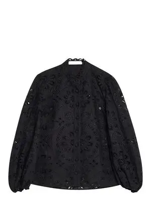 Zimmermann Rhiannon Embroidered Blouse - Black