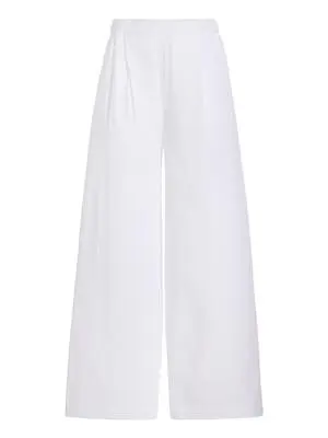 FAVORITE DAUGHTER The Beach Walk Cotton Pants - White