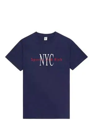 SPORTY & RICH Nyc Minute T-shirt - Blue