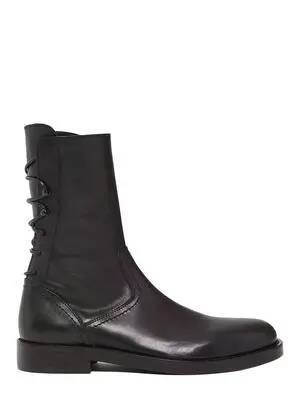 ANN DEMEULEMEESTER Heiko Ankle Biker Boots - Black
