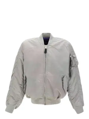 Alpha Industries Zip-up Bomber Jacket - Grey