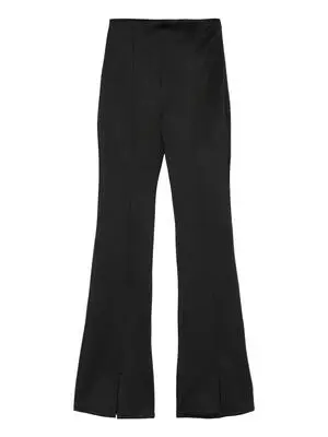 Alchemy Fashions High-rise Flared Trousers - Black