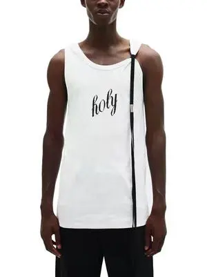 ANN DEMEULEMEESTER Holy Tank Top - White
