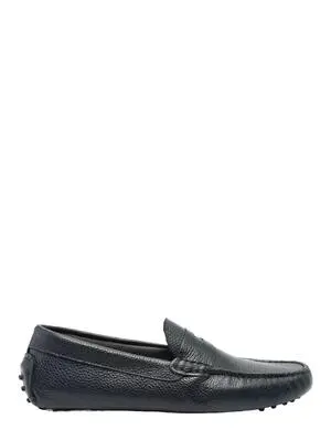 Corneliani Leather Loafers - Blue