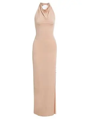 MAGDA BUTRYM Draped Stretch-Jersey Halterneck Gown
