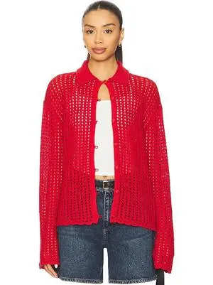 Rag & Bone Khloe Cardigan - Port Red