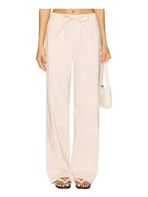 Rag & Bone Logan Linen Beach Pant - Rose