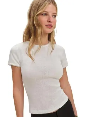 REFORMATION Lucas Pointelle Top White