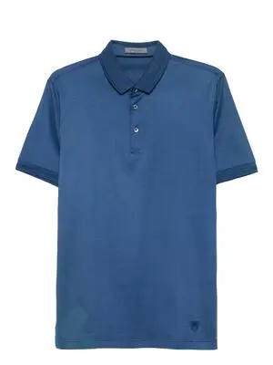 Corneliani Jersey Polo Shirt - Blue