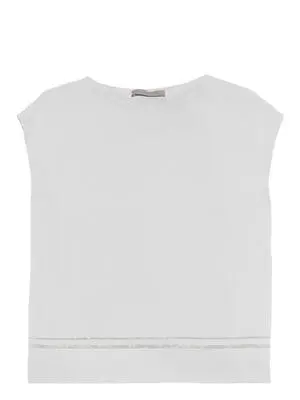 D.exterior Contrast-detail Tank Top - Grey