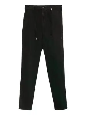 MYTHS Drawstring-waist Trousers - Black