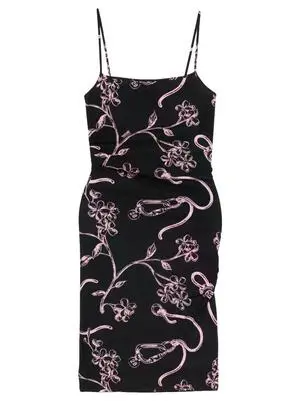 Moschino Floral-print Mini Dress - Black