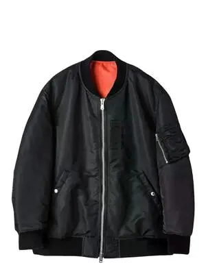 TAKAHIROMIYASHITA THESOLOIST. Zip-up Bomber Jacket - Black
