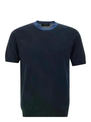 GRAN SASSO Cotton T-shirt - Blue
