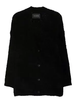 Tagliatore Virgin Wool-blend Cardigan - Black