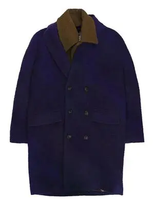 Palm Angels Double-breasted Coat - Purple