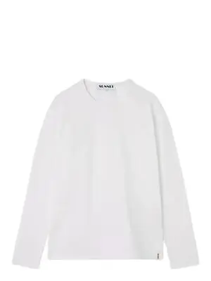 Sunnei Cotton Long Sleeve T-shirt - White