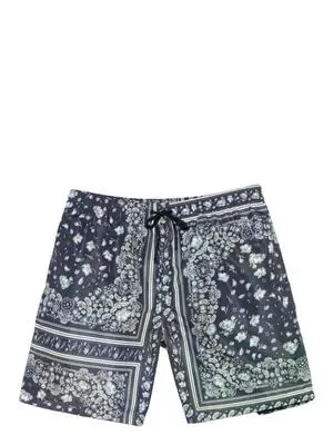 Fendi Bandana-print Swim Shorts - Blue