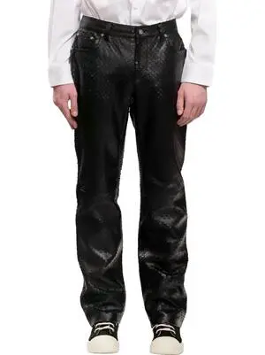 Helmut Lang Leather Worker Pants - Black