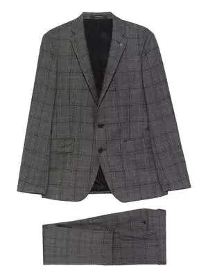 Tagliatore Virgin-wool Three-piece Suit - Grey