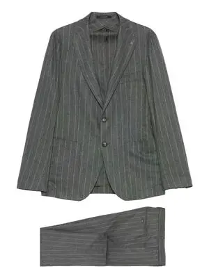Tagliatore Pinstriped Suit - Grey