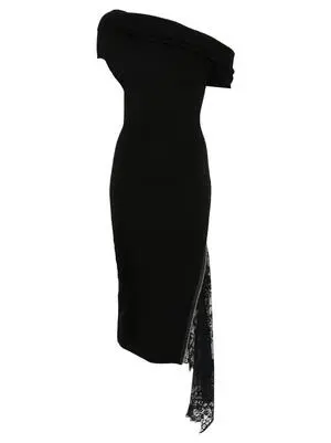Monse Lace-insert Knit Dress - Black
