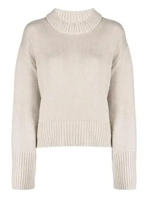 LISA YANG Cashmere Ribbed Knit Sweater