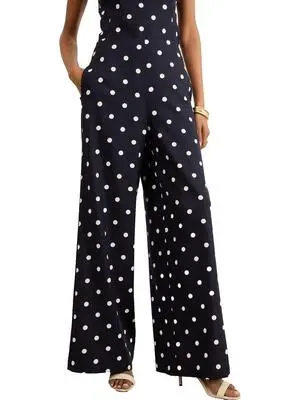 NEXT Textured Spot Wide Leg Trousers