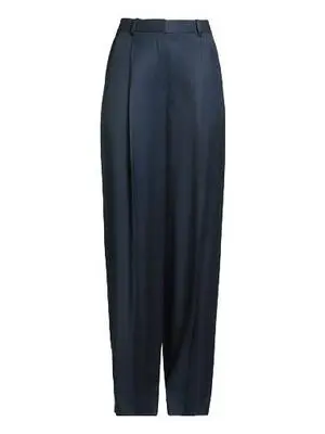 Theory Wide-leg Twill Pants - Navy