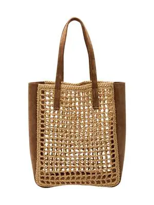 KHAITE Small Raffia Tote Bag