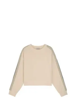 Moncler Panelled Cotton Sweatshirt - Ivory