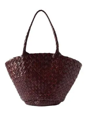 Dragon Diffusion Egola Woven Leather Tote - Brown
